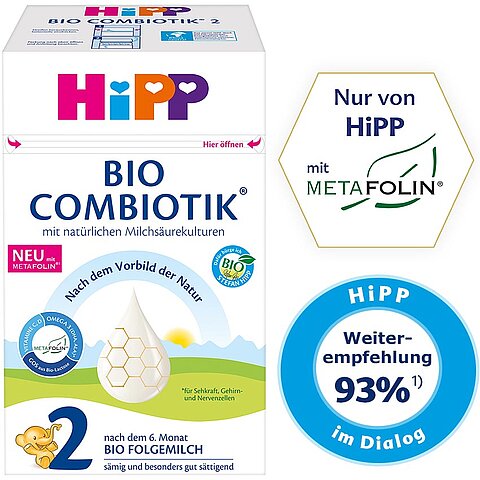 Testergebnisse HiPP 2 BIO COMBIOTIK®